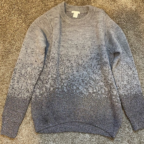 H&M | Sweaters | Holiday Metallic Thread Knit Sweater | Poshmark